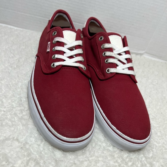 Vans | Shoes | Vans Chima Pro Canvas Mesh Shoes Port Red White Mens ...